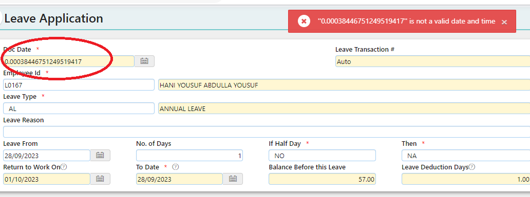 Issue With Doc Date” Field In Application Axpert Web 11x Agile Developer Forum